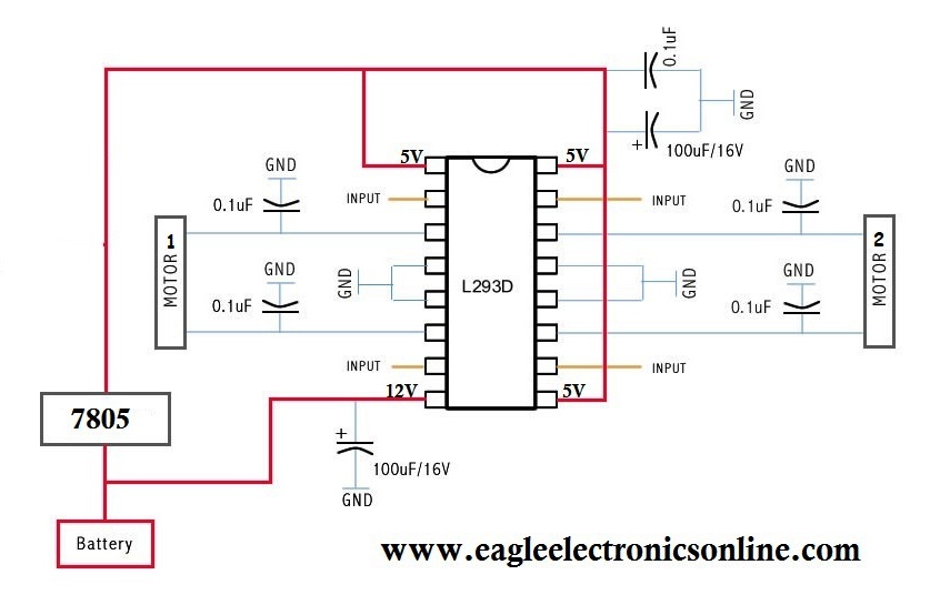 L293D Motor driver Module – Eagle Electronics